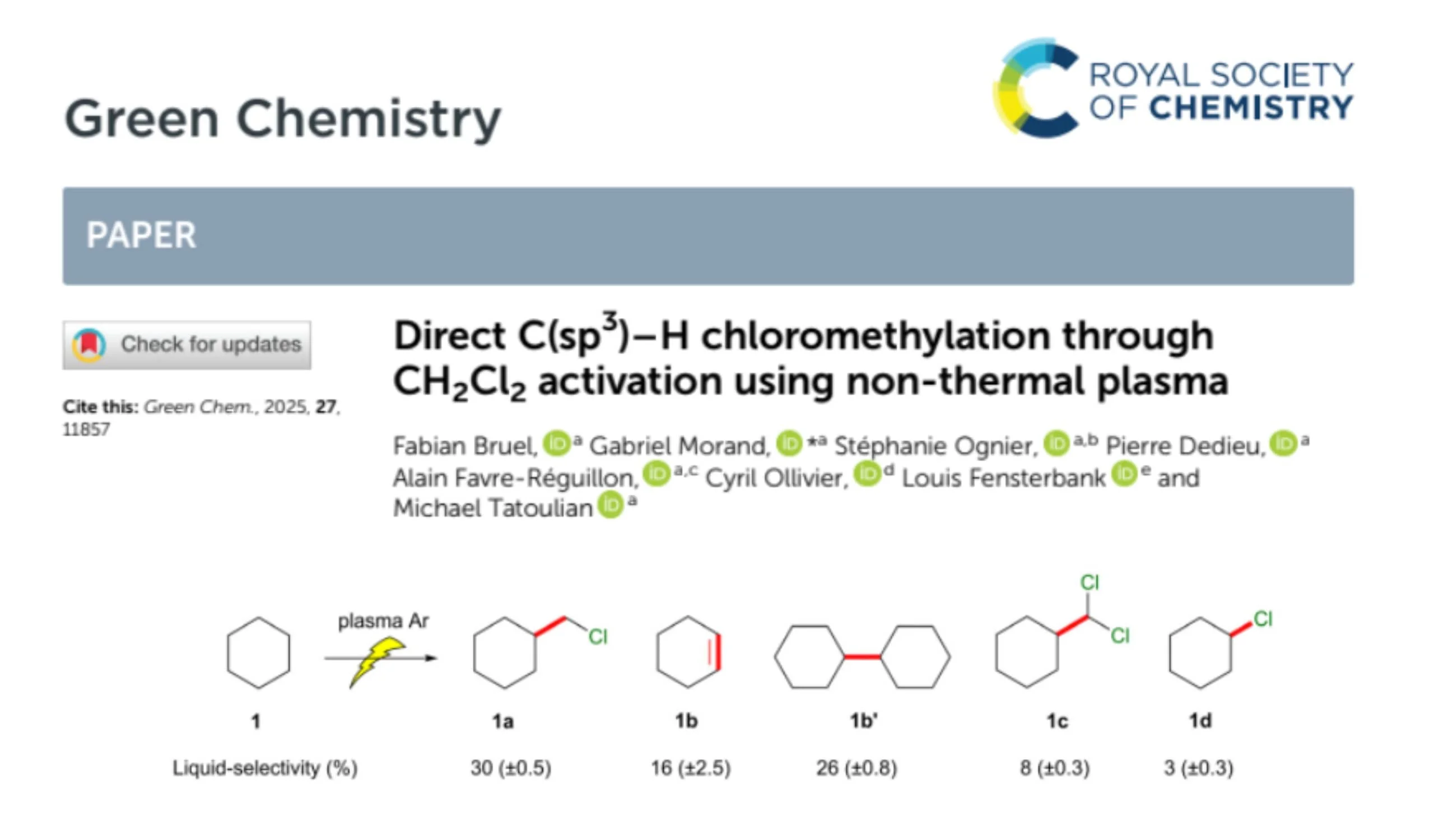 Non-thermal plasma microreactors in flow chemistry lab